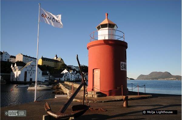 Molja Lighthouse in Aalesund Norway : Unusual & Unique Hotels of the World