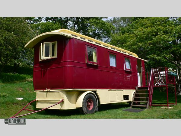 Showmans Waggon in Rhayadar United Kingdom